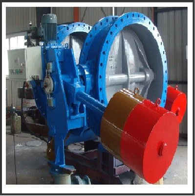 Fast Closing Butterfly Valve Equipped hydraulic control System and Weight Hammer  ,three-eccentric butterfly valve