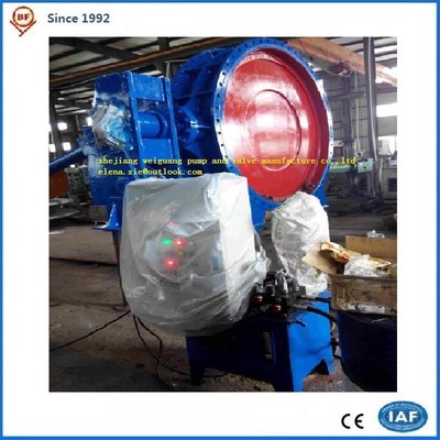 emergency closed  butterfly valve with hydraulic control system metal sealed