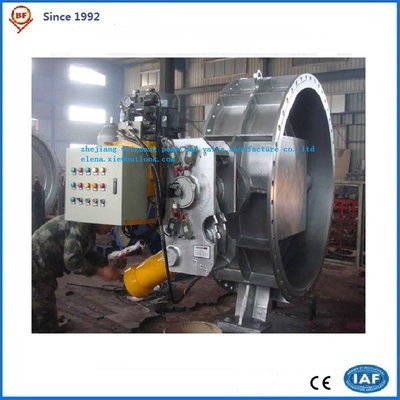 emergency closed  butterfly valve with hydraulic control system metal sealed