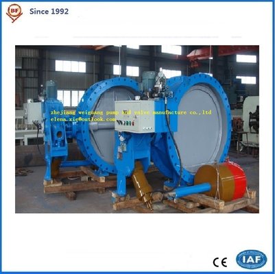 emergency closed  butterfly valve with hydraulic control system metal sealed