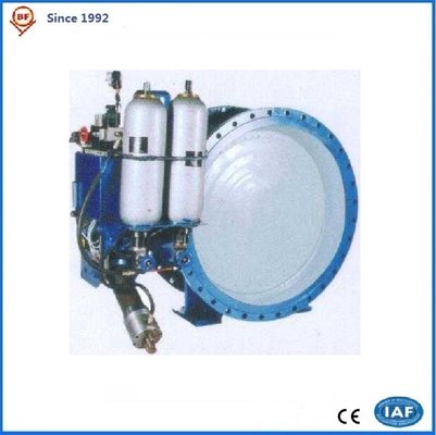 emergency closed  butterfly valve with hydraulic control system metal sealed