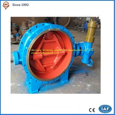 emergency closed  butterfly valve with hydraulic control system metal sealed