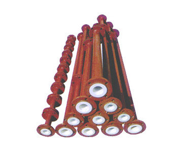 PTFE fluorine straight pipe steel liner  ,THE STEEL PIPE COATD ptfe lined PTFE INSIDE