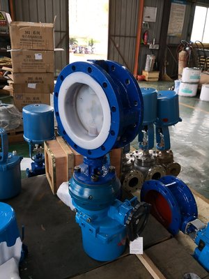 motorized butterfly valve lined PTFE