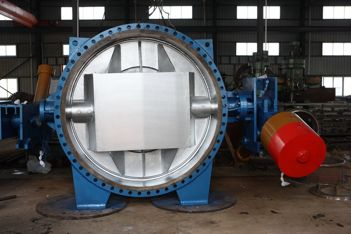 counter weight type hydraulic control slowly closed check butterfly valve  for turbine inlet valve