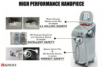Soprano Ice 808nm Diode Laser Hair Removal Machine For Ladies Lips / Hairline