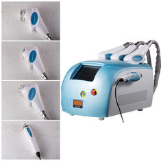 Blue Portable Cavitation RF Body Slimming Machine 4 In 1 4 Handpiece