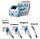 Blue Portable Cavitation RF Body Slimming Machine 4 In 1 4 Handpiece Body Weight Loss Machine
