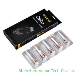 China Original Aspire Cleito Coils 0.2/0.4ohm Dual Clapton Coil Replacement Atomizer Heads for Aspire Cleito Atomizer Tank supplier