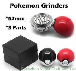 China Pokemon Grinder for Spices, Herbs, Tobacco. 55mm 2.2inch Aluminum very hot salrs Pokeball grinder Pokemon Herb Grinder supplier