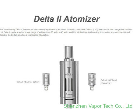 100% original delta2 with LVC coil Atomizer and joytech delta 2 tank Optimum working wattage 20W-45W supplier