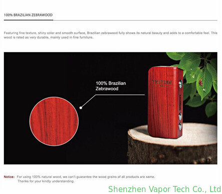 SMOK Treebox 75w TC box mod Zebrawood mini 75w treebox mod wholesale supplier