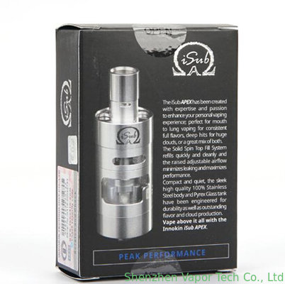.Authentic Innokin iSub APEX Tank 3ml Top Filling Dual Adjustable Airflow atomizer for 510 thread Mechanical Box Mods supplier