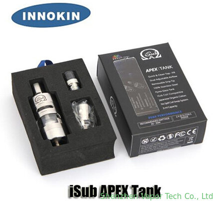 .Authentic Innokin iSub APEX Tank 3ml Top Filling Dual Adjustable Airflow atomizer for 510 thread Mechanical Box Mods supplier