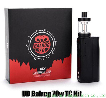 Authentic Youde UD Balrog 70w TC Kit 3ml BALROG atomizer Airflow Control Tank 18650 VW Box Mod Gift Box supplier