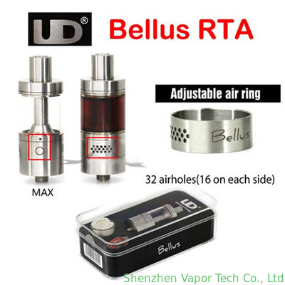 UD Youde Bellus RTA Tank 5ml Top Refilling with Dripping Combination Design Best Match Sigelei 150W TC Sigelei 75W TC supplier