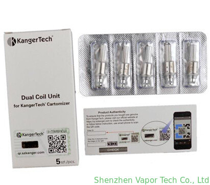 100% Original Kanger Upgraded Dual Coils for kangertech aerotank mega mini protank 3 evod glass 2 T3D Atomizer supplier