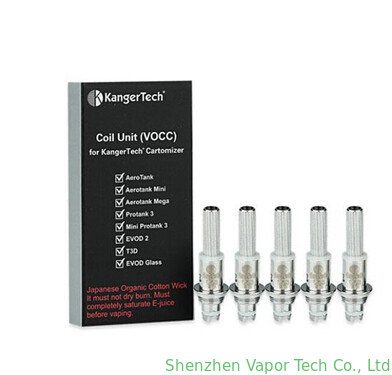 Authentic Kanger Upgraded Dual Coils VOCC Organic Cotton Coil for Aerotank Mega Mini protank 3 EVOD 2 glass T3D atomizer supplier