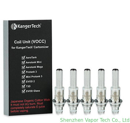 Authentic Kanger Upgraded Dual Coils VOCC Organic Cotton Coil for Aerotank Mega Mini protank 3 EVOD 2 glass T3D atomizer supplier