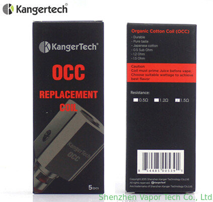 Kanger Sub Ohm Vertical OCC Coil 0.2 0.5 1.2 1.5 Occ Ni200 0.15ohm Nickle Coils for Subtank Mini PLus Nano V2 Tanks supplier
