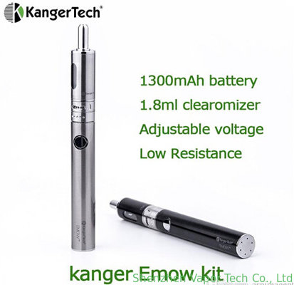 Kanger EMOW Starter Kit 1300mAh EMOW Variable Voltage Battery and EMOW Dual Coil Pyrex Air Flow Adjustable Aerotank Mow supplier