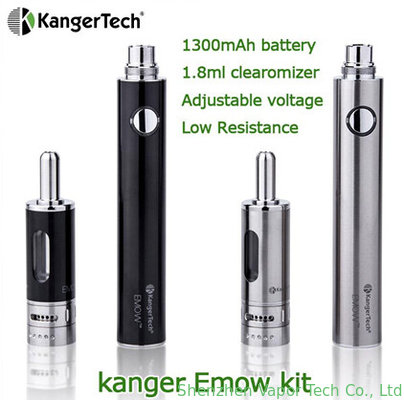 Kanger EMOW Starter Kit 1300mAh EMOW Variable Voltage Battery and EMOW Dual Coil Pyrex Air Flow Adjustable Aerotank Mow supplier