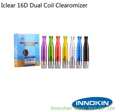 Innokin iClear 16D Clearomizer 2.0ML Rebuildable Bottom Dual Coil iClear 16D Atomizer 100% Original supplier