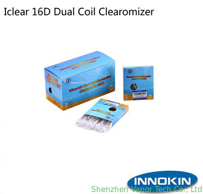 Innokin iClear 16D Clearomizer 2.0ML Rebuildable Bottom Dual Coil iClear 16D Atomizer 100% Original supplier