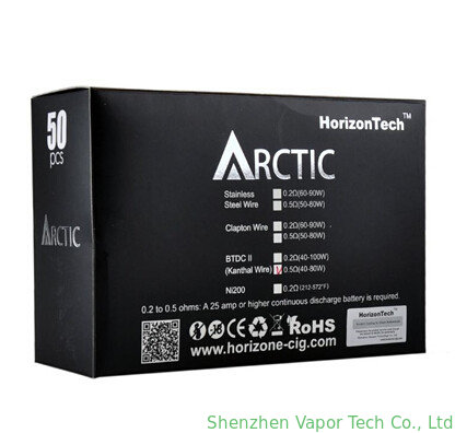 100% Original Horizon Arctic BTC BTDC Ni 200 TC Tank Coils 0.2/0.5/1.2ohm Sub Ohm Replacement Coil supplier
