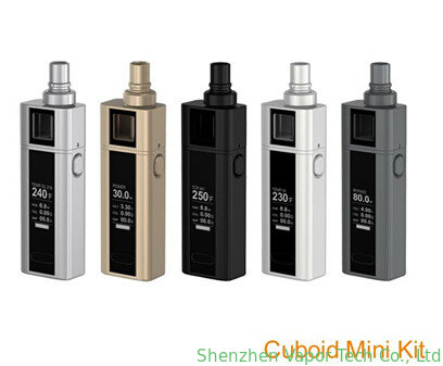 Authentic Joyetech Cuboid Mini 80W Kit 2400mAh TC starter kit with Cuboid Mini box mod 5ML Square Tank fit Notch Coil supplier