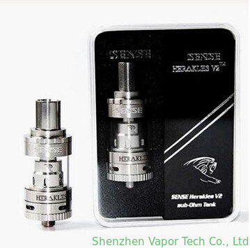 Sense Herakles V2 Sub ohm Tank Sensetech 2ml Top Fill Herakles V2 Atomizer Quad Adjustable Bottom Airflow 100% Original supplier