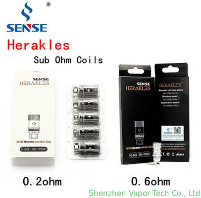 Original Sense Herakles Coils for Herakles Tank Atomizer 0.2 0.6 Ni200 Sub Ohm Ni Coil Dual Coils supplier