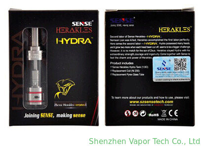 Authentic Sense Hydra Tank Atomizer with Ni200 Temp Control Sub Ohm Coils 2ML Mini Herakles Clearomizer VS Triton V2 supplier