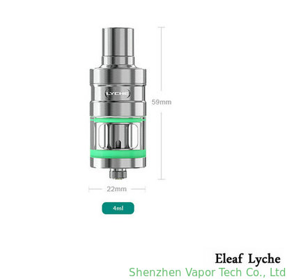 Eleaf LYCHE atomizer 4ml sub ohm SS316 dual coils Notchcoil Lyche atomizer kit supplier