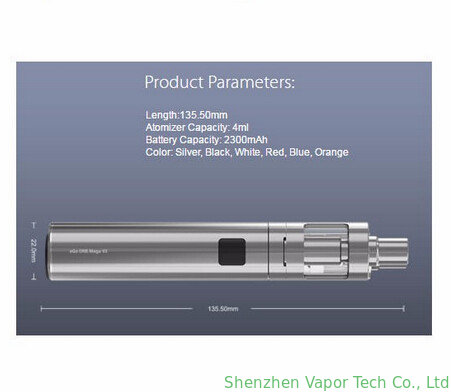 New arrive 19mm * 142mm joyetech ego one v2 xl kit 2200mah, ego starter with Silver, Black, White, Red, Blue, Orange supplier