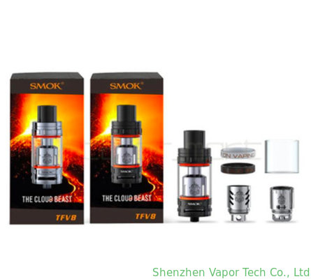 Smok TFV8 Atomizer Smoktech 6.0ml TFV8 Cloud Beast Tank With V8-T8 V8-Q4 Coil Head Best Updated TFV4 Tank 100% Original supplier