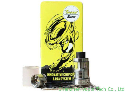 iJoy Tornado Nano RTA Tank 4ml With Build-in chip Coil 18.6 mm Two Post Tornado Nano Atomizer 100% Original supplier