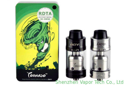 Authentic IJOY tornado RDTA atomizer Capable Two Post RDTA Tank 5ml Capacity Support 300w VS 100% genuine Tsunami RDA supplier