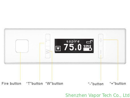 Aspire NX75-Z Mod TC 75w NX 75 Mod with CFBP Function Zinc-Alloy Mod Best Match with Aspire Atlantis EVO Tank supplier