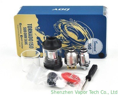 IJOY Tornado 150 Sub Ohm tank 4.2ml Capacity Tornado Rebuildable Atomizer with 0.3ohm & 0.25ohm & RTA Coils Tornado 150 supplier