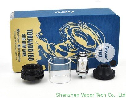 IJOY Tornado 150 Sub Ohm tank 4.2ml Capacity Tornado Rebuildable Atomizer with 0.3ohm & 0.25ohm & RTA Coils Tornado 150 supplier