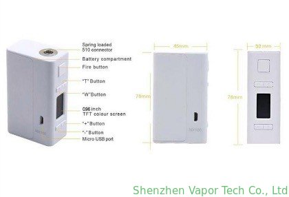 Aspire NX100 Box Mod, Authentic 100Watt Aspire NX100 mod fit for Nautilus X Tank fast shipping 100% original supplier