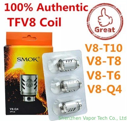In Stock!100% Original Compatible with SMOK TFV8 baby/big baby/alien kit/marshal g320 kit/brit mini tank/g priv 100w kit supplier