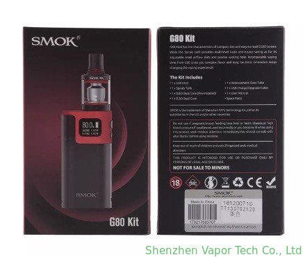 Smok G80 Kit with 80W G80 Mod 2.0ml Spirals Tank Wholesale Smoktech G80 Starter Kit 100% Original Smok supplier