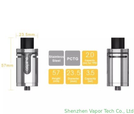 Original Aspire Cleito EXO Tank 2ml juice Capacity Tank Convenient Top Filling & Leak proof Top Airflow Tank Atomizer supplier