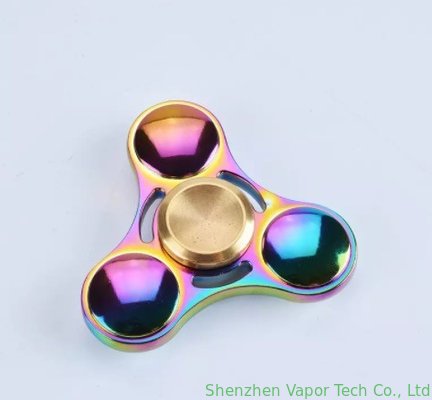 New style Rainbow Handspinner 608 Ball bearing Tri spinner Relieve Stress fidget spinner toy fast shipping supplier