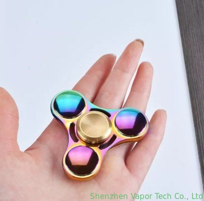 New style Rainbow Handspinner 608 Ball bearing Tri spinner Relieve Stress fidget spinner toy fast shipping supplier