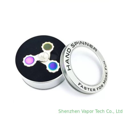 Starss fidgettoy with rainbow insert Fidget Spinner EDC Honorgo tri-Spinner Spin 4min 3 colors with r188 full ss bearing supplier