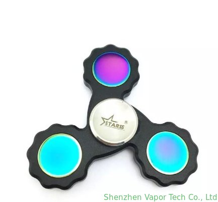 Starss fidgettoy with rainbow insert Fidget Spinner EDC Honorgo tri-Spinner Spin 4min 3 colors with r188 full ss bearing supplier