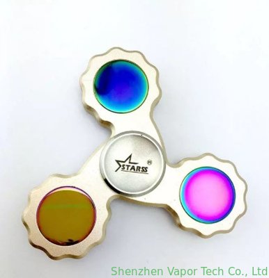 Starss fidgettoy with rainbow insert Fidget Spinner EDC Honorgo tri-Spinner Spin 4min 3 colors with r188 full ss bearing supplier